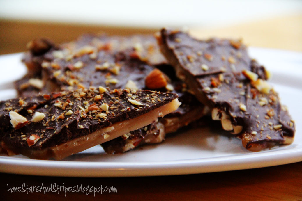Lone Stars and Stripes: { super-simple english toffee }