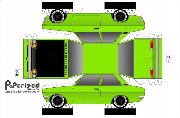 SP. Papel Modelismo: PaperCraft - Datsun Bluebird 510
