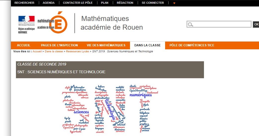 Le bloc notes en vrac d'un prof TIM : SNT - propositions d'activités de ...