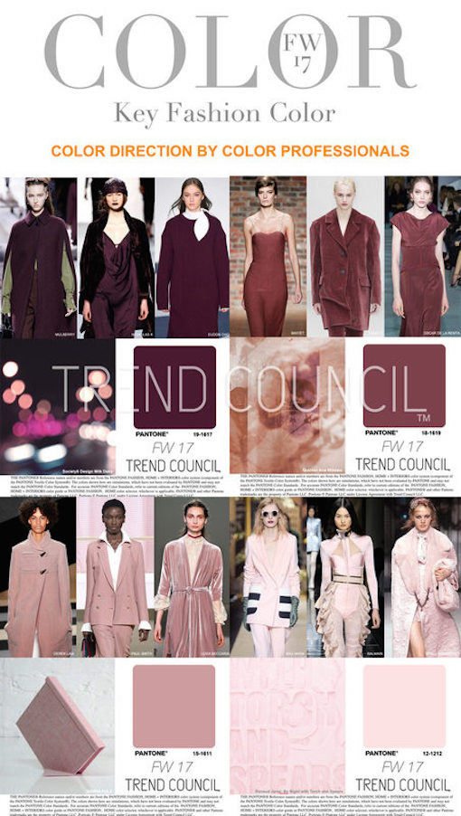 TRENDS // TREND COUNCIL - COLOR . FW 2017 | FASHION VIGNETTE | Bloglovin’