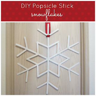 The Upstairs Crafter: DIY Popsicle Stick Snowflakes