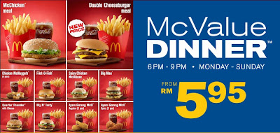 Fitrah Cinta: McDonald's McValue Dinner