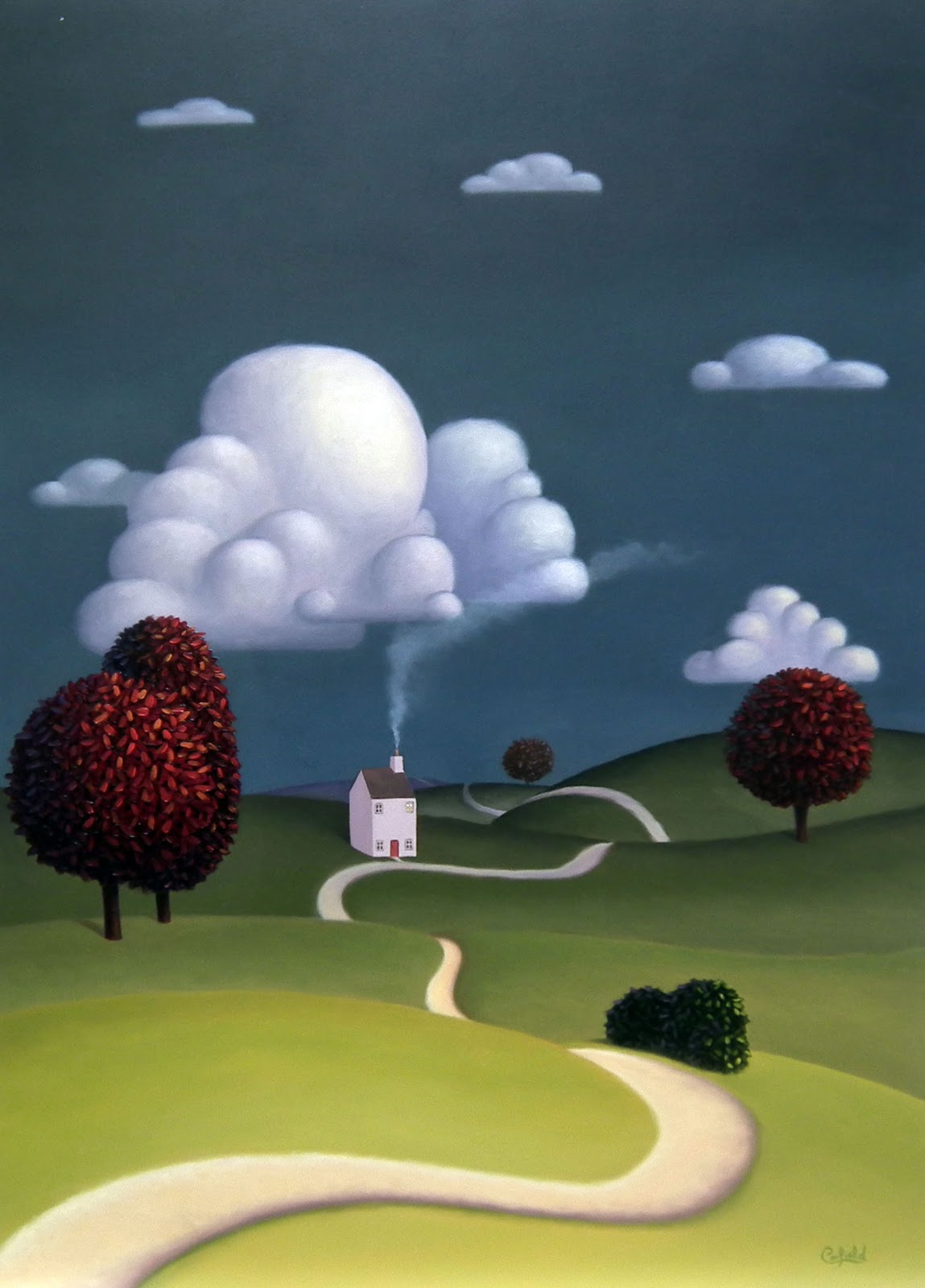 Paul Corfield, 1970 | Naïf Style Landscape painter | Tutt'Art ...