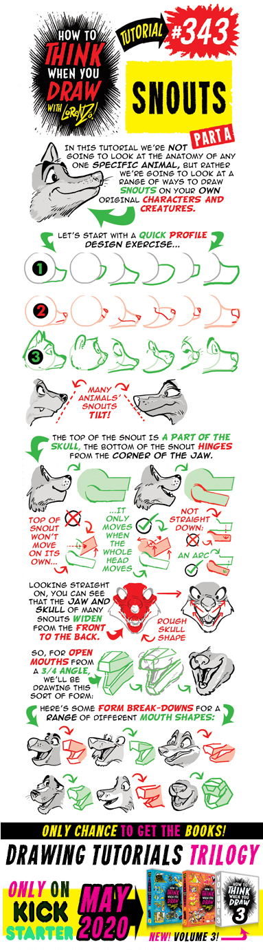 The Etherington Brothers: How to THINK when you draw SNOUTS - BRAND NEW ...