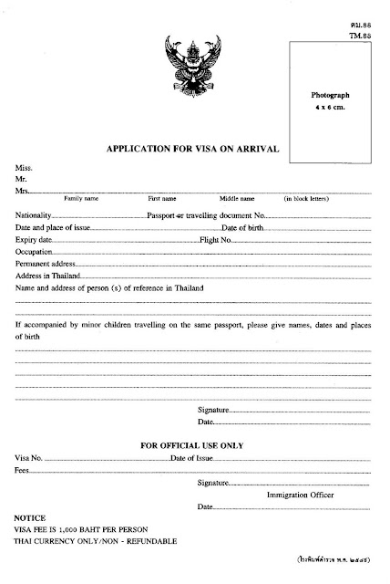 Thailand Visa on arrival for Indians | Thailand Visa on arrival for ...