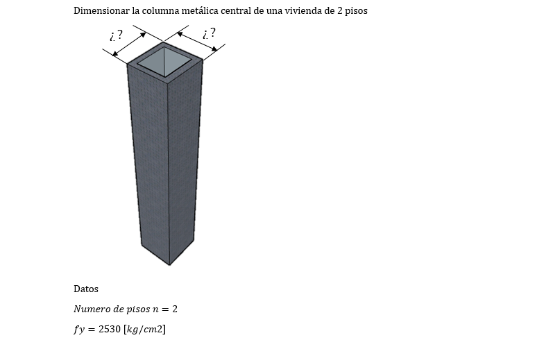 DIMENSIONAMIENTO DE COLUMNAS METALICAS
