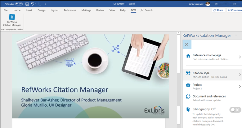 RefWorks en word: del Write N Cite al RefWorks Citation Manager (RCM ...