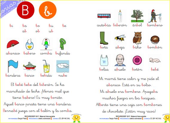 Jugando y aprendiendo juntos: Aprendo a leer y a escribir. La B