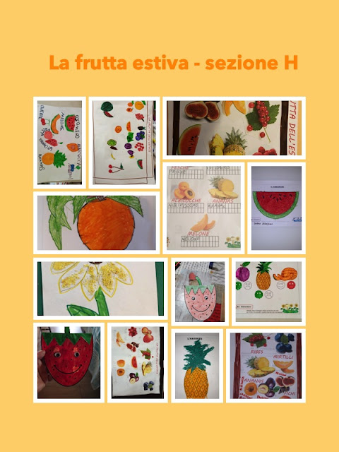 La frutta estiva - sezione H - scuola dell'infanzia - Ambrosini