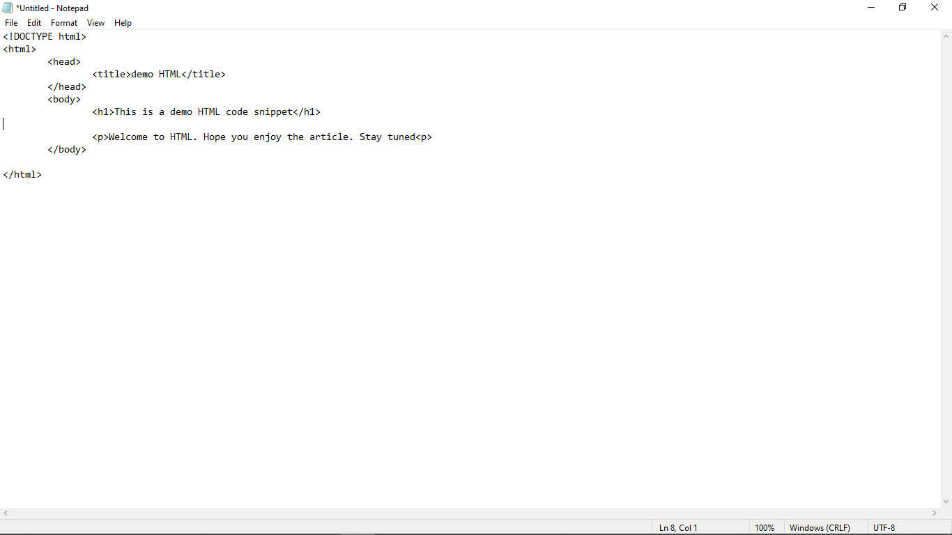 Introduction to HTML - Hypertext markup language