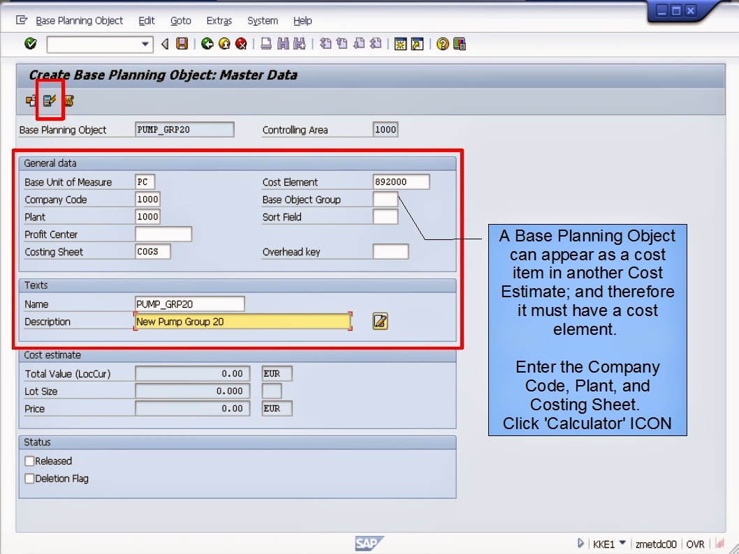 青蛙SAP分享 Froggy's SAP sharing: Controlling Product Cost Planning - Base Planning Object