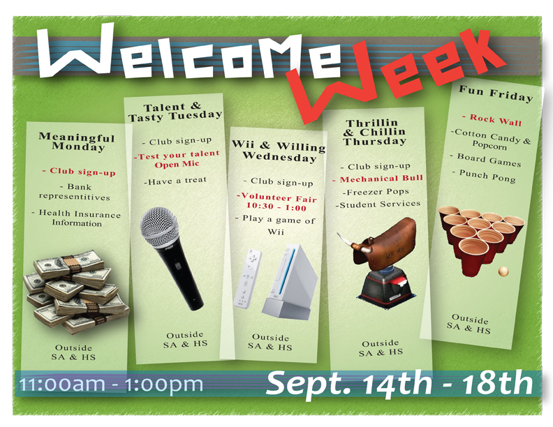 Mary Evans Designs: Student Life Fliers for Montgomery College