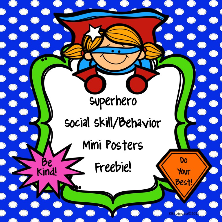 The Best of Teacher Entrepreneurs: MISC. FREEBIE - "Superhero Social ...