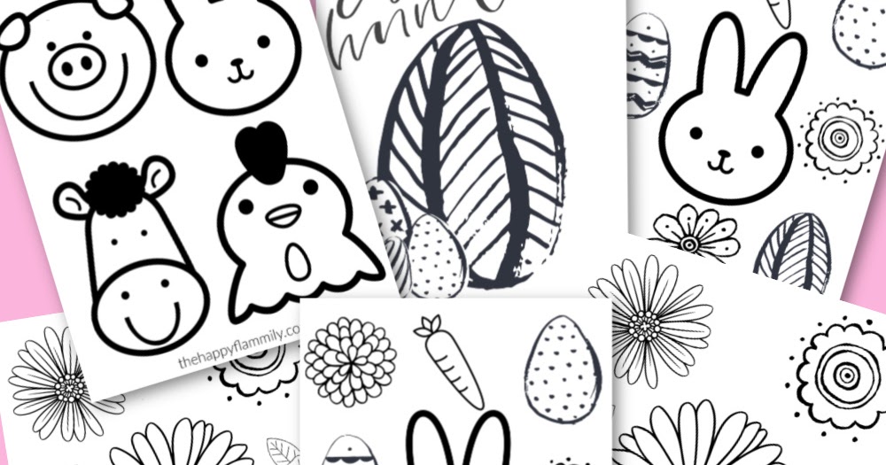 FREE Easter Springtime Coloring Pages