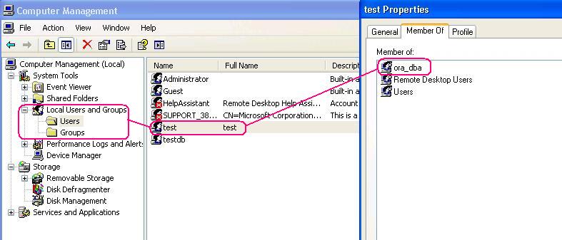 mkdba: ORA-01031: insufficient privileges in oracle on windows