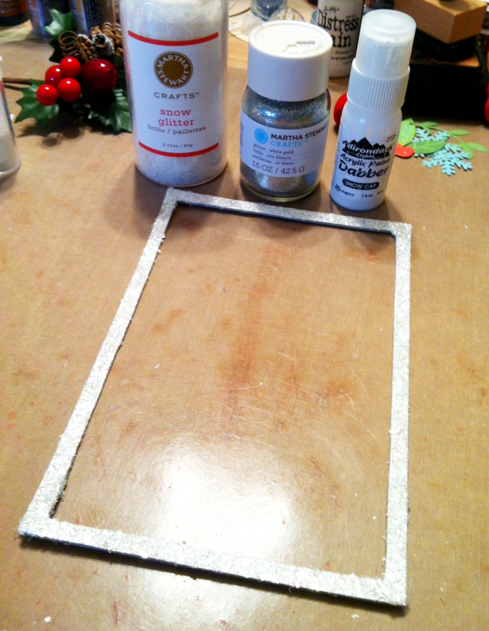 Two Crazy Crafters: Altered Vintage Christmas Frame Tutorial