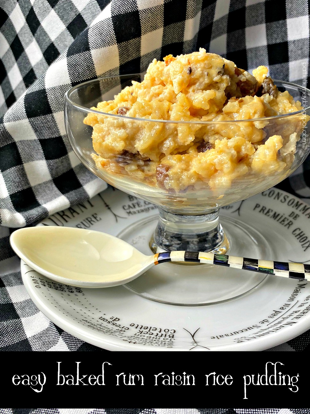 Olla-Podrida: Easy Baked Rum Raisin Rice Pudding