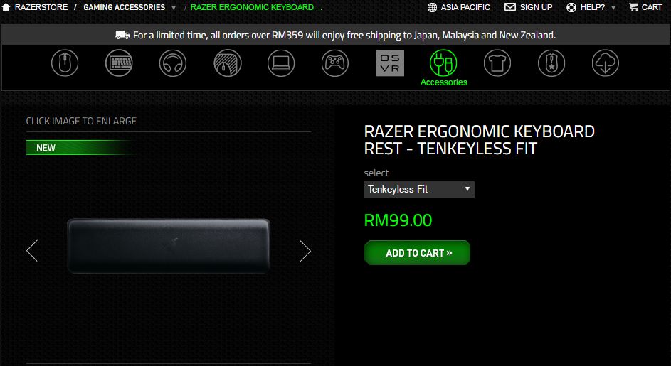 Razer Introduces Ergonomic Keyboard Rest For Gamers