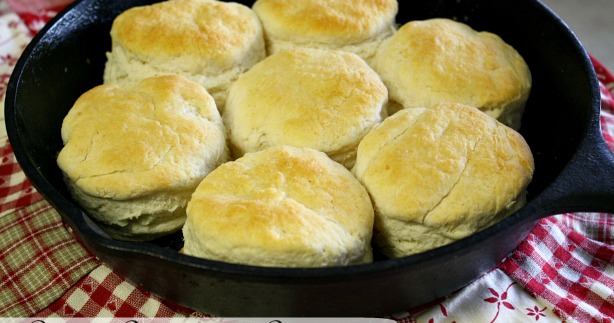Mommy's Kitchen : Skillet Buttermilk Biscuits & (Cast Iron Care)