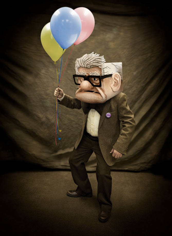 a Mason says what?: Making of Carl Fredricksen from Up Costume