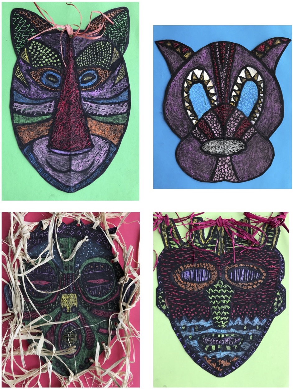 The Rolling Artroom: African Mask Design (4th-6th Grade)