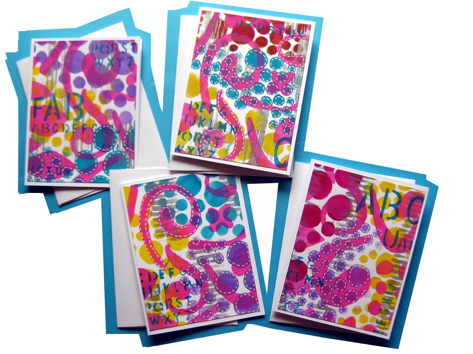 Lisa's Collage Stuff Blog: Note cards sets in my Etsy store!