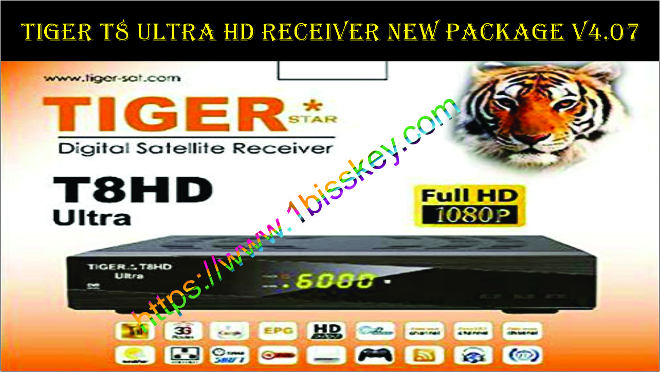 TIGER T8 Mini Ultra HD RECEIVER NEW Version V4.07 – Biss Key - Biss Key