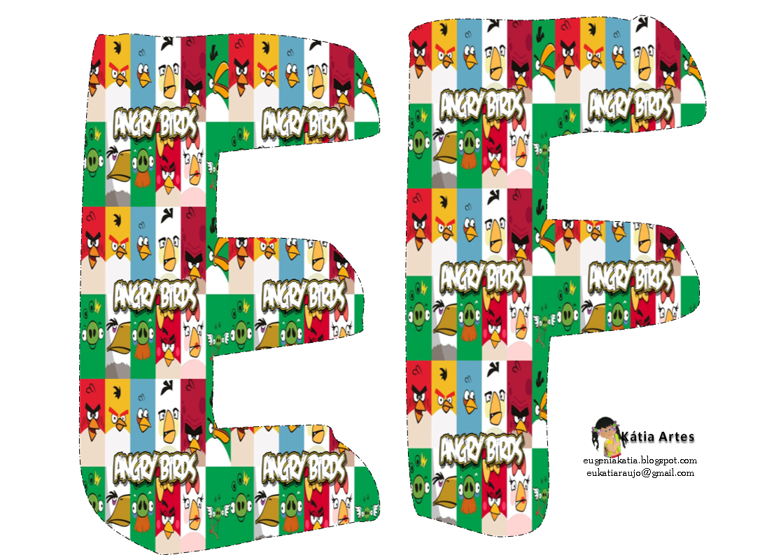 Alfabeto Angry Birds. - Oh my Alfabetos!