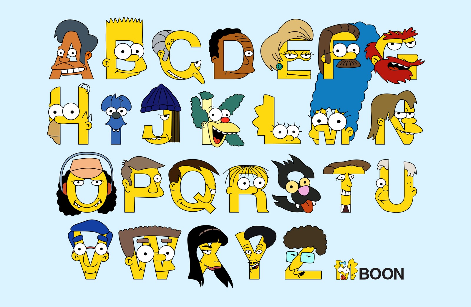 Mmm... The Simpsons, ianbrooks: Simpsons Alphabet by Mike Boon ...