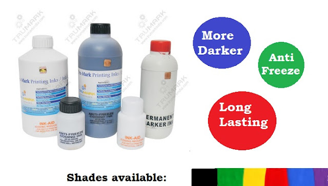 FILLING CAPPING LABELING MACHINES: Fast Dry Liquid Ink , Ink Aid , Remover