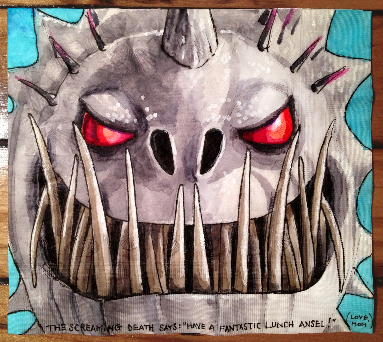 Daily Napkins: Screaming Death Dragon