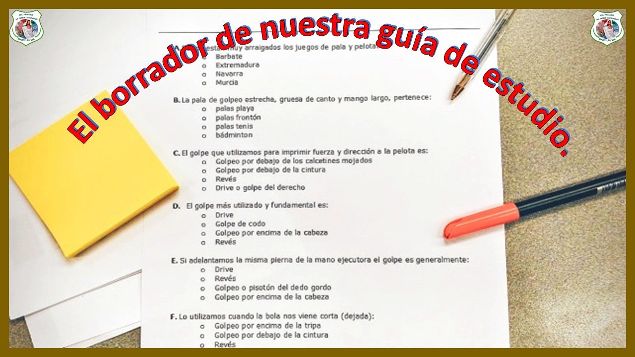 SEXTO GRADO GRUPO "A".: El borrador de nuestra guía de estudio ...