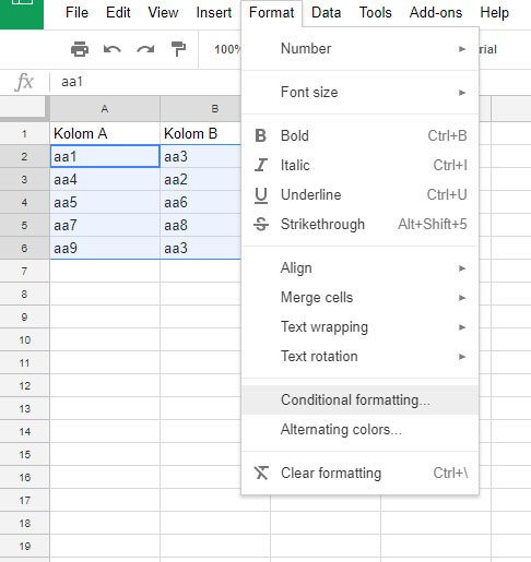 Spreadsheet adalah Excel Online tentang fungsi Duplicate Values - MazHabib