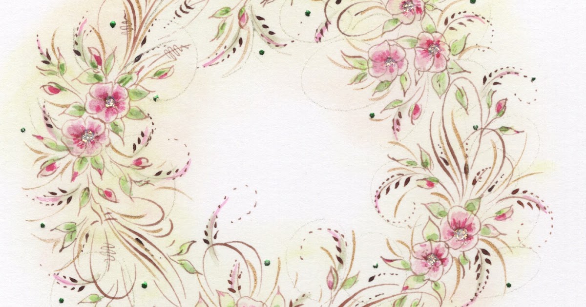 Ink Flourishes: Spring Wreath Flourish Tutorial