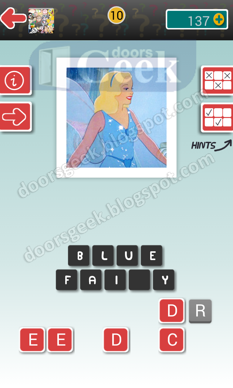 Guess The Cartoon Level 33-10 ~ Doors Geek