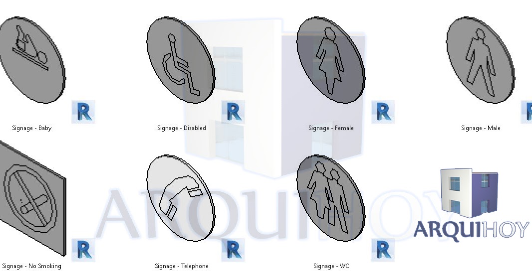 Familia Señalizacion Informativa / Family Informative Signage (RFA ...