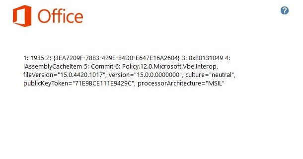 Knowledge Area Microsoft Office Installation Error 1935