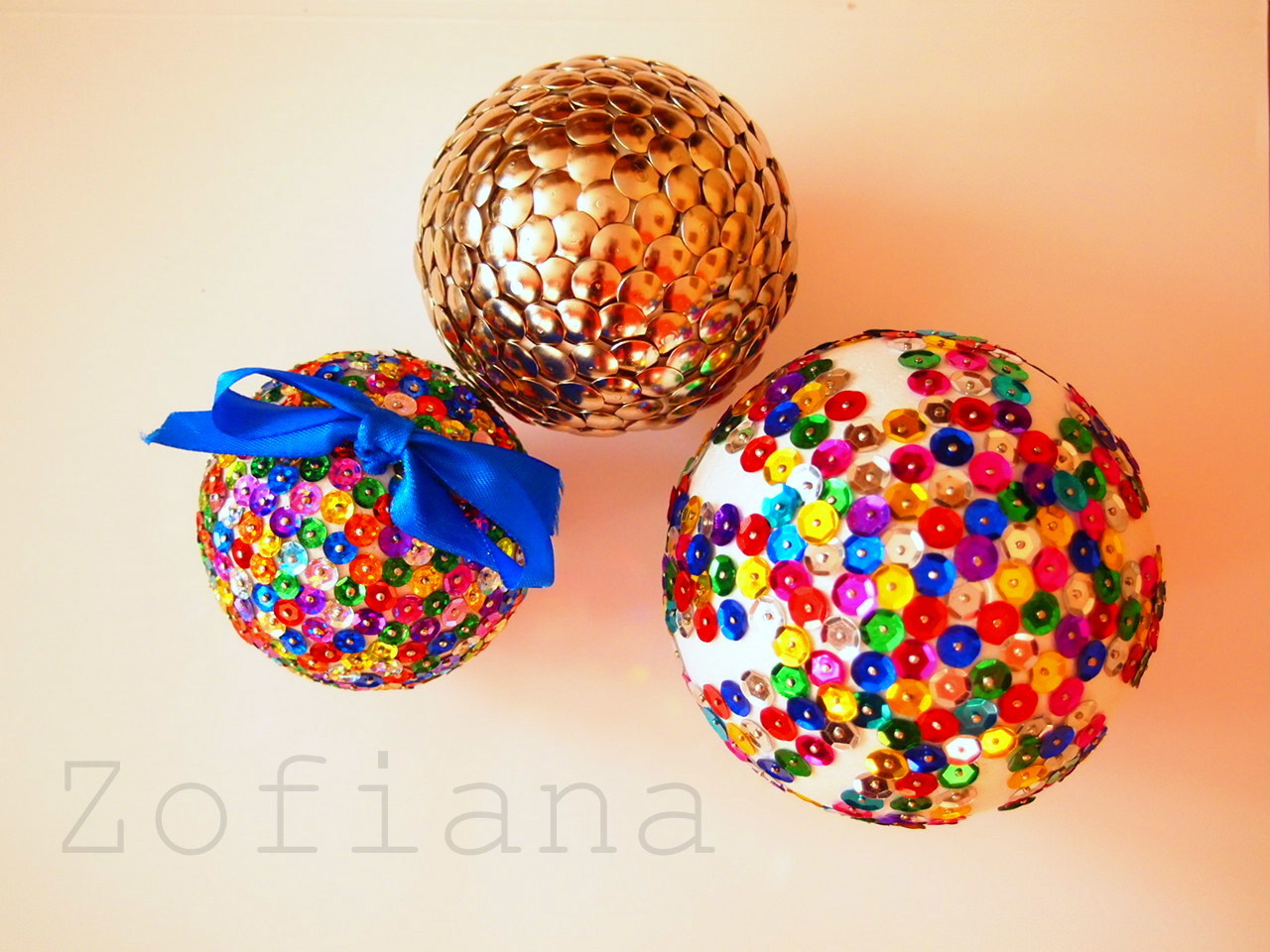 DIY Bombki / bańki ze styropianu | Z o f i a n a