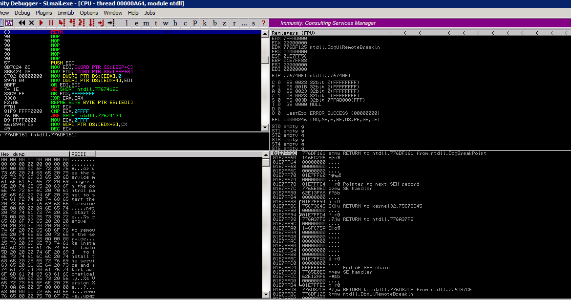 Buffer Overflow for OSCP - Exploiting SLmail