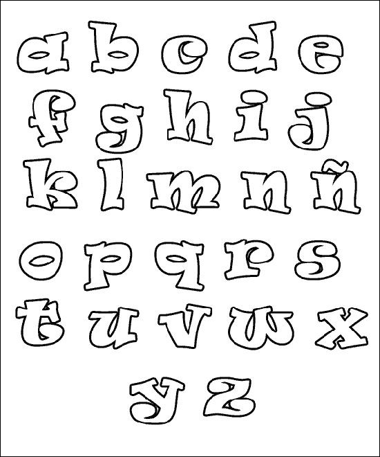 Desenhos letras alfabeto - Ver e Fazer