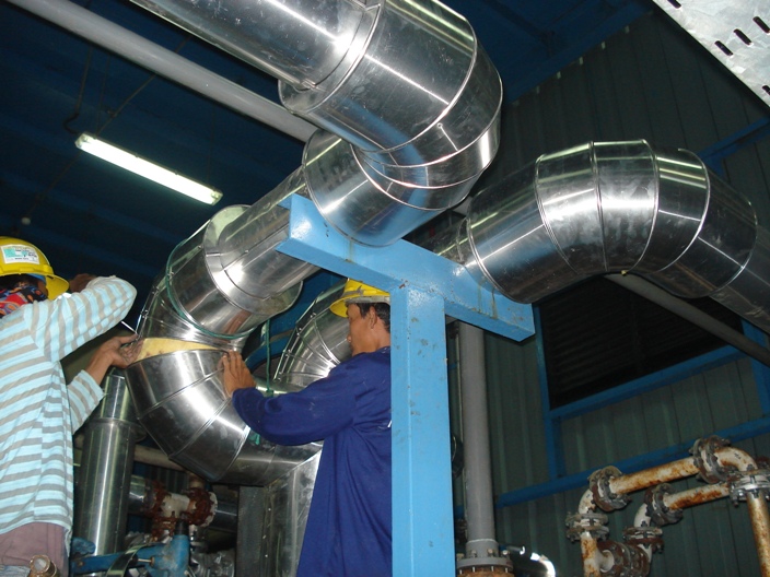 INSULATION DAN WRAPPING INSTALASI BOILER | DUTA RIMBA TEKNIK