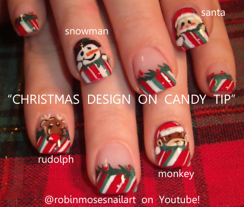 Nail Art by Robin Moses: christmas nails, christmas nail art, cute ...