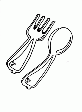 Fork Coloring Coloring Pages