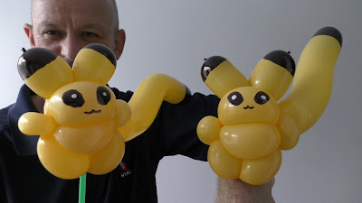 Balloon animals twisting instructions: Balloon Pokemon Pikachu