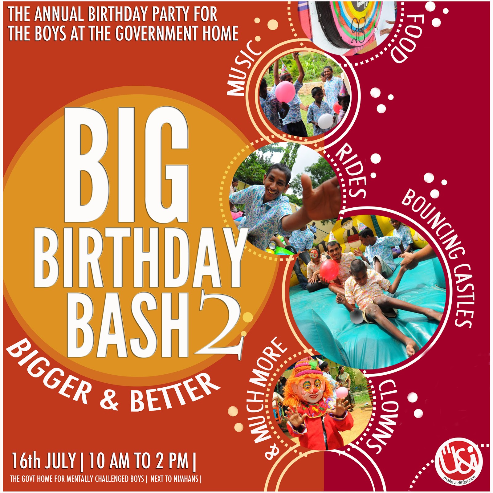 Big Birthday Bash Poster | U&I