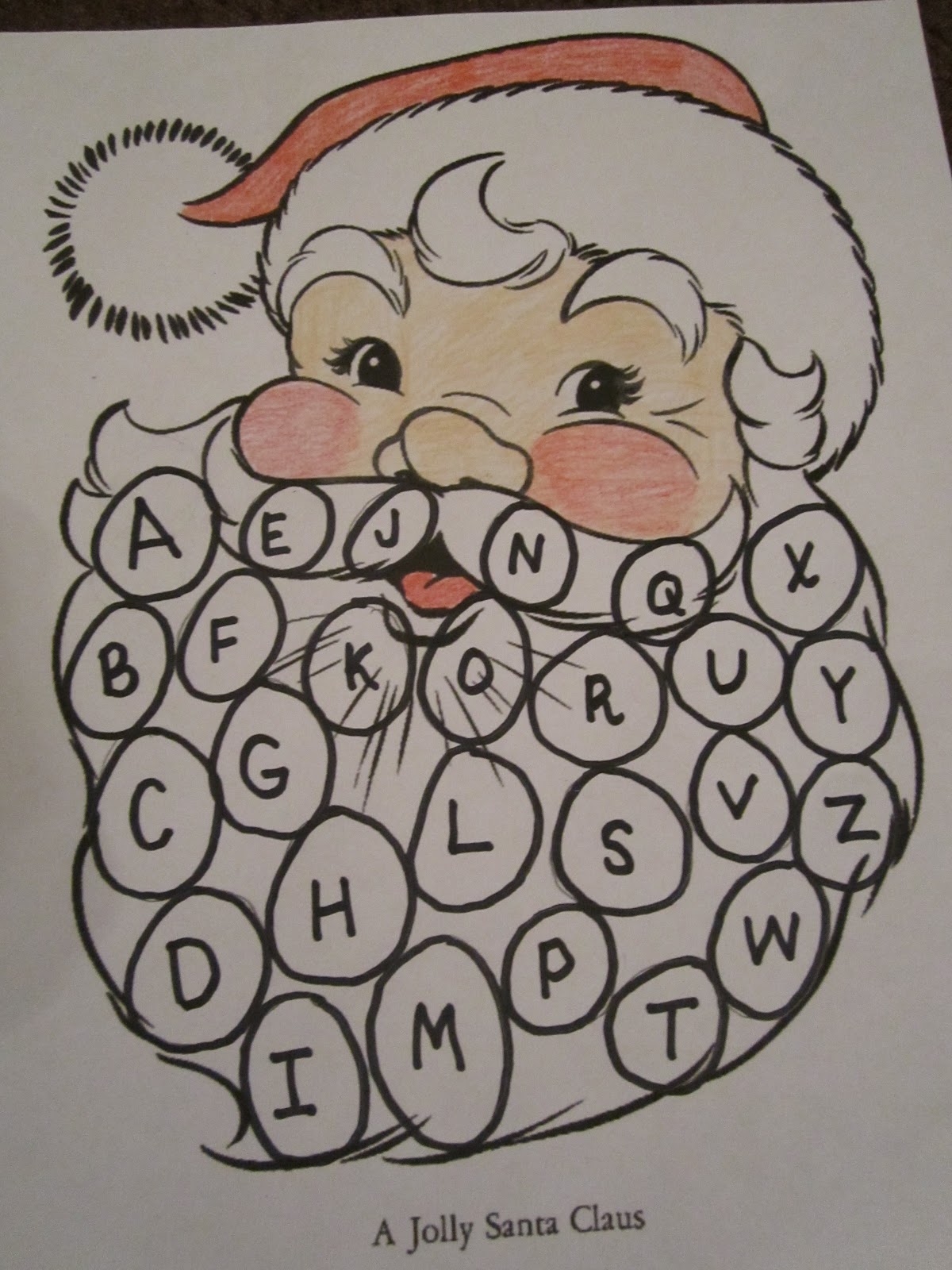 The Popcorn Reader: Santa's Alphabet Beard: Idea #74