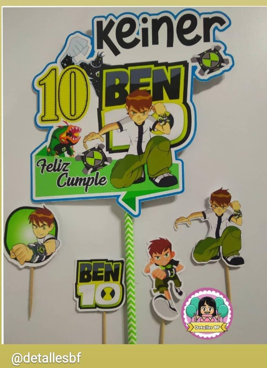 Topper Ben 10 Keiner 10 - Mis Toppers Tus Toppers