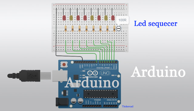 How to make a Led sequencer use Arduino part 3 - MINA TECHNOLOGY