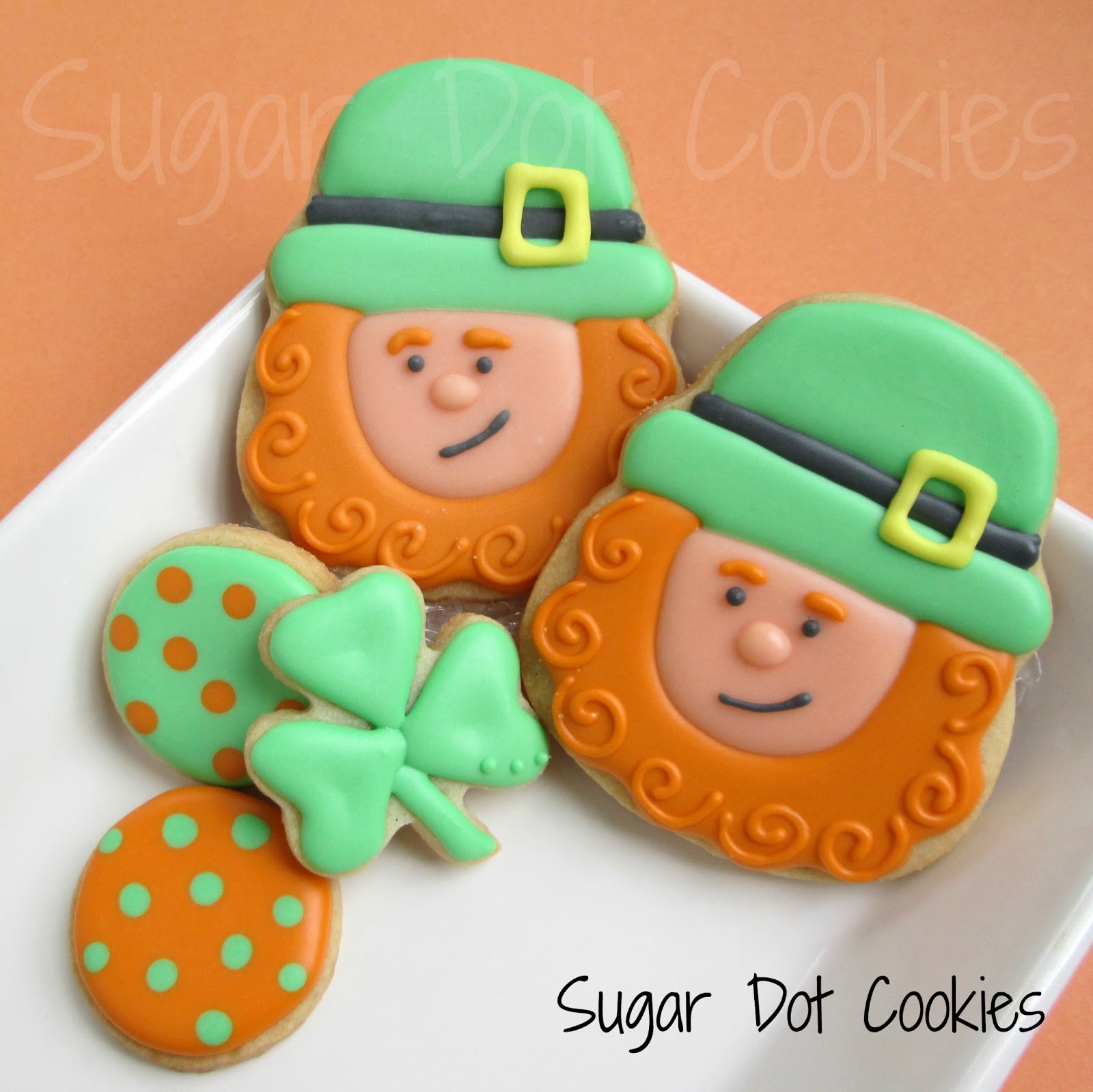 I included some shamrocks, mini shamrocks, and polka dot mini rounds.