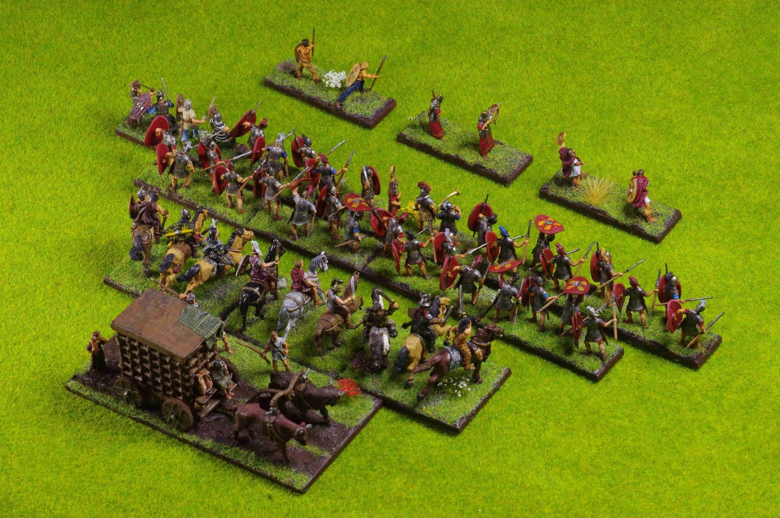 Mordred's miniatures: DBA II/49 Marian Romans - 1/72